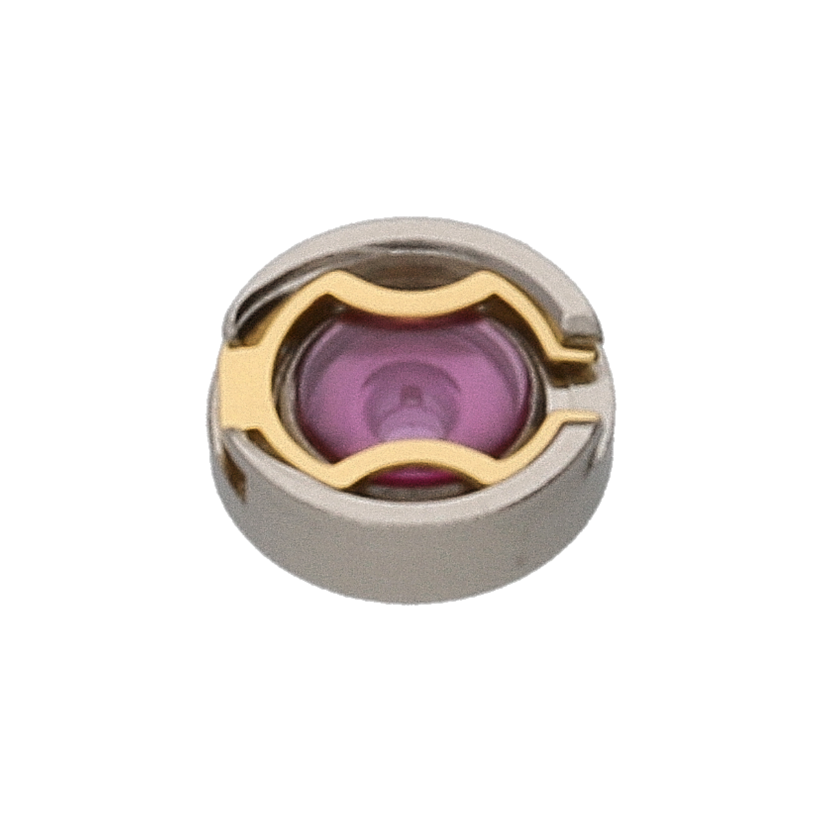 Jewelled shock-absorber,for balance, INCABLOC (main plate)