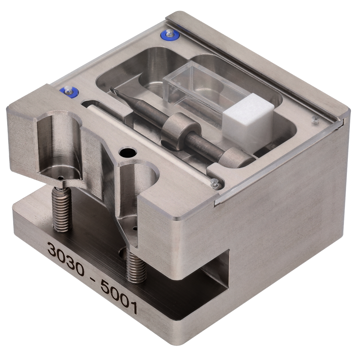 Milling and press-fitting device for bearing bush for intermediate cr